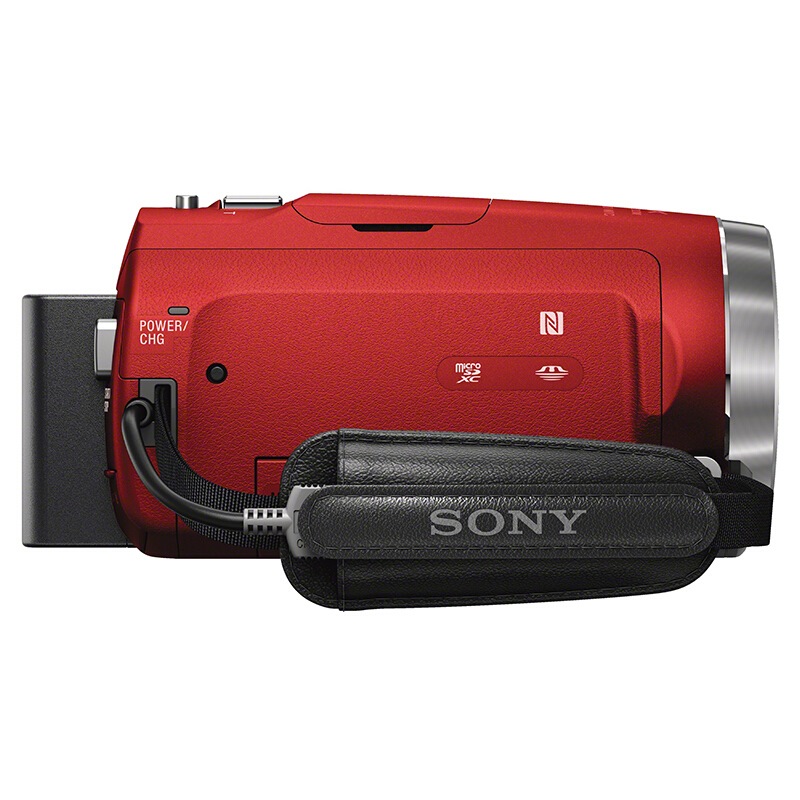 索尼（SONY）HDR-CX680 高清数码摄像机 5轴防抖 30倍光学变焦（红色） 家用DV/摄影机/录像机 - 办公用品 办公文具